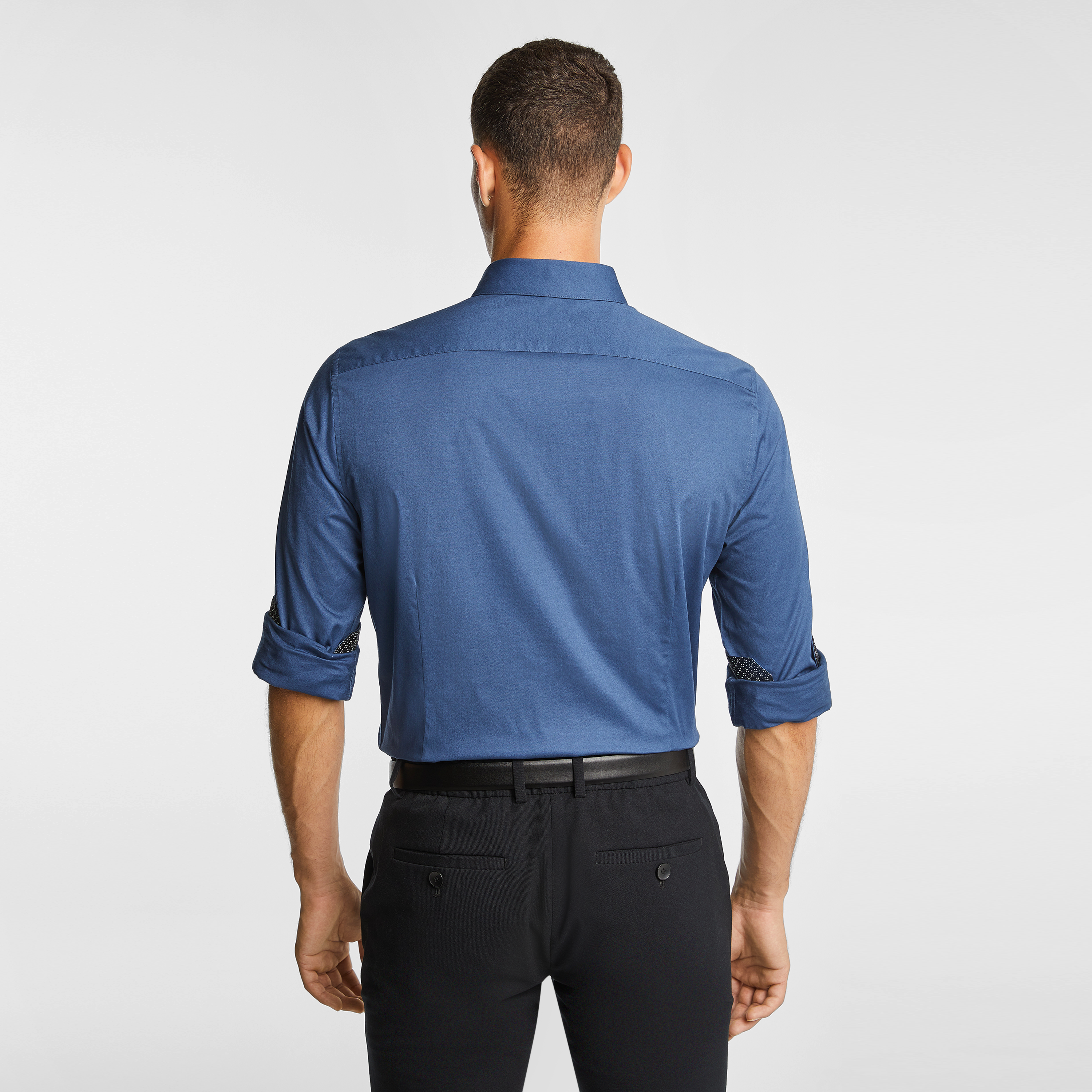 Dark Blue Driver Slim Shirt | Men's Tops | yd AU