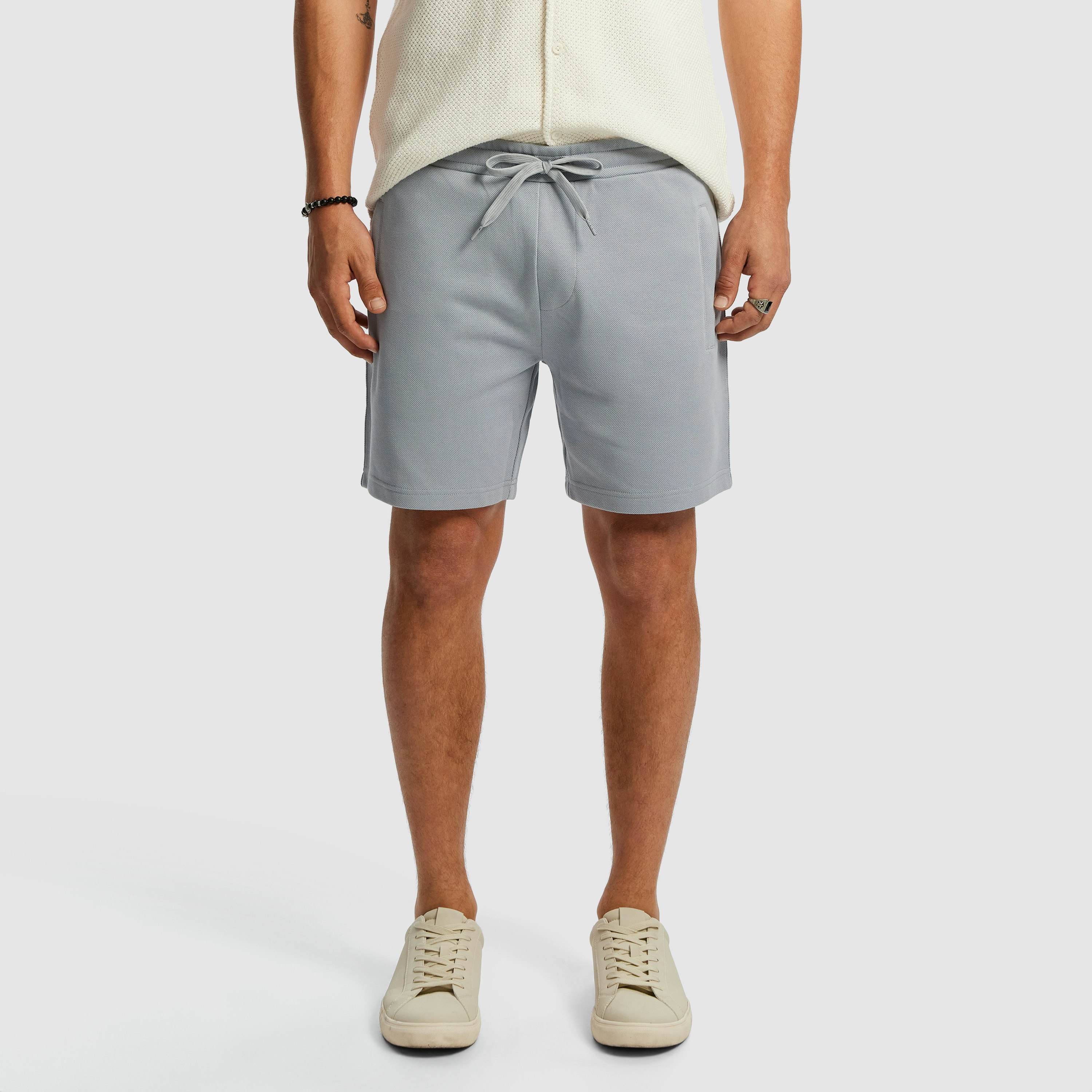 Light Blue Theo Elastic Waist Short | Men's Bottom | yd AU