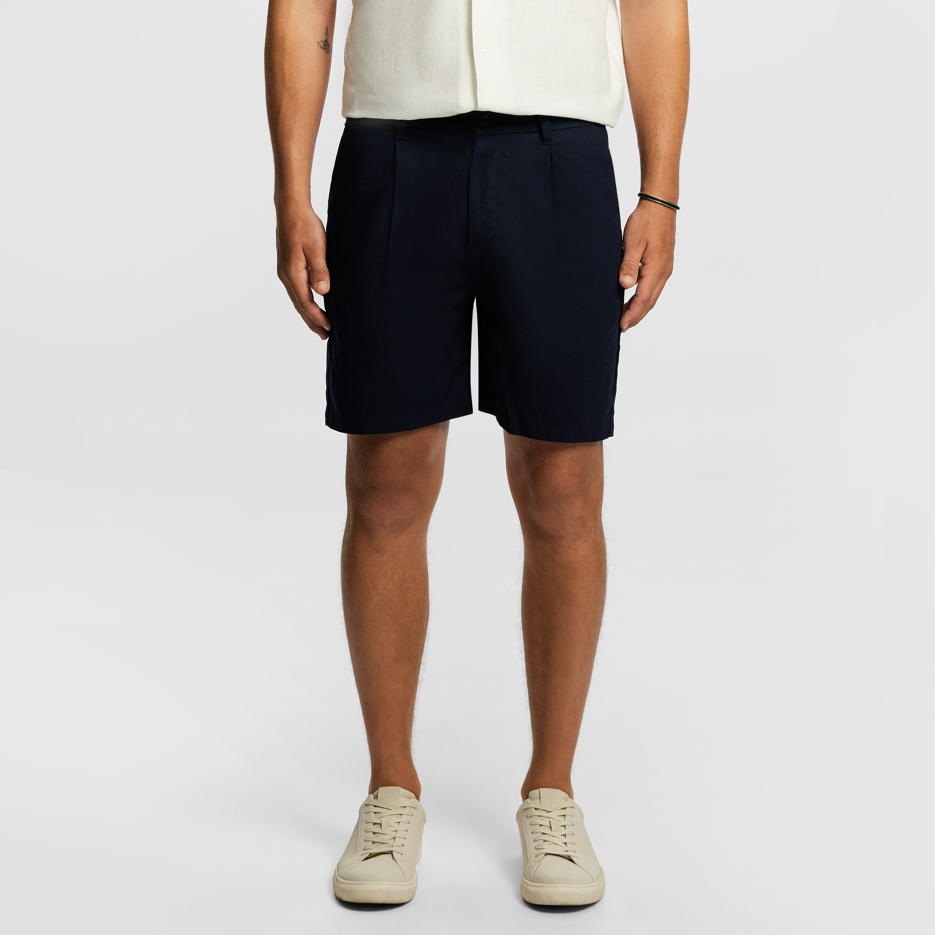 Navy Douglas Pleat Short | Men's Bottom | yd AU