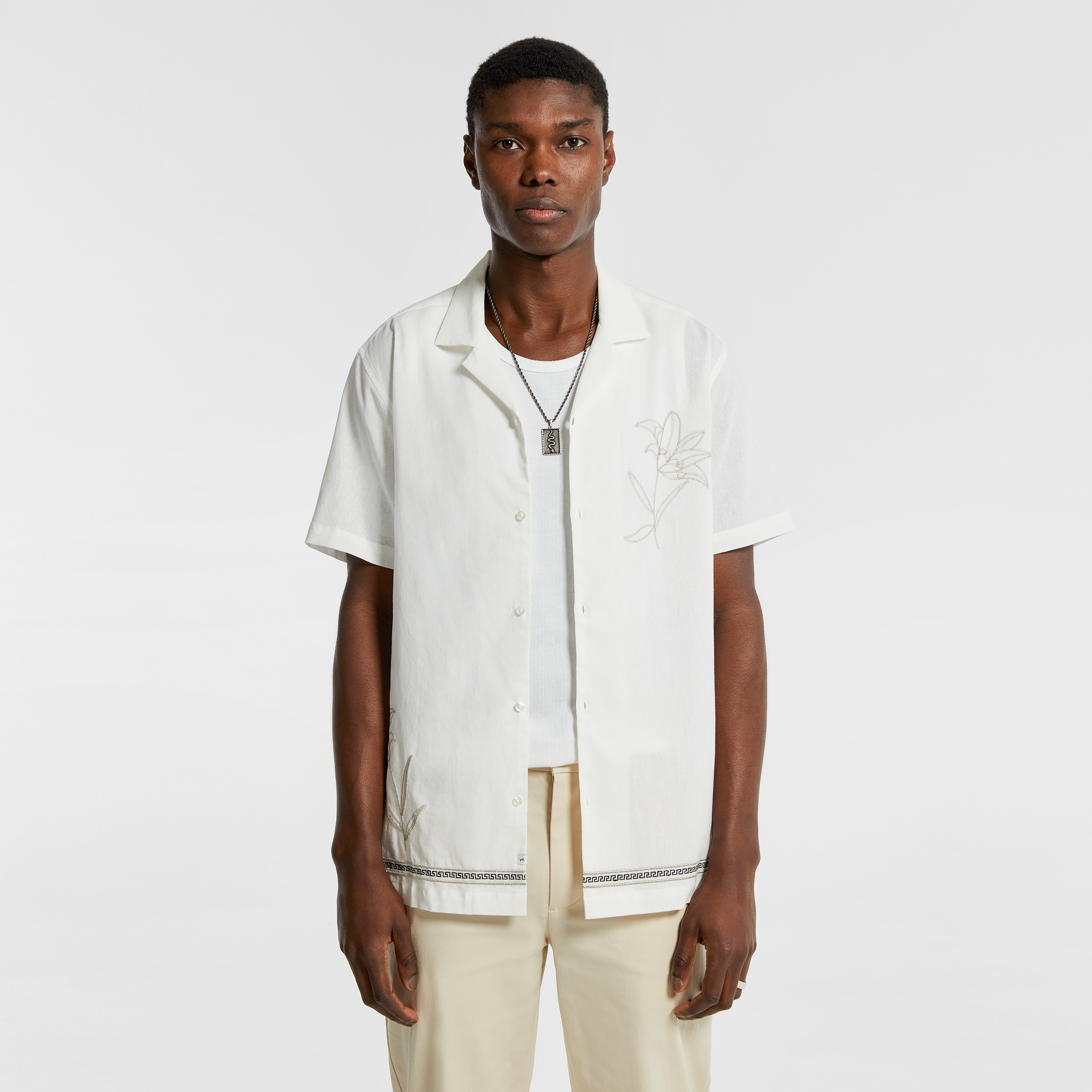 White Slingers Embroidered Shirt | Men's Tops | yd AU